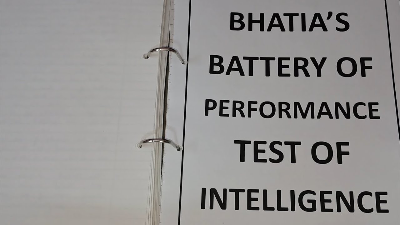 Bhatia Battery Performance Test of Intelligence Practical file ...