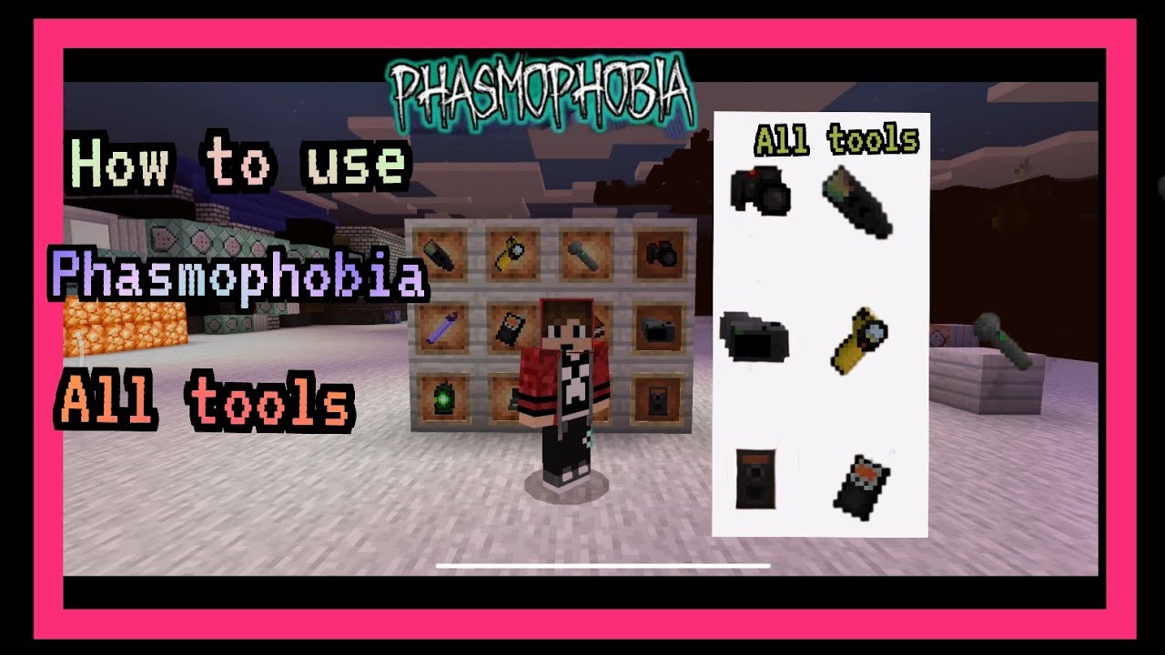 Phasmophobia in mobile tutorial || PHASMOPHOBIA IN MINECRAFT #minecraft ...