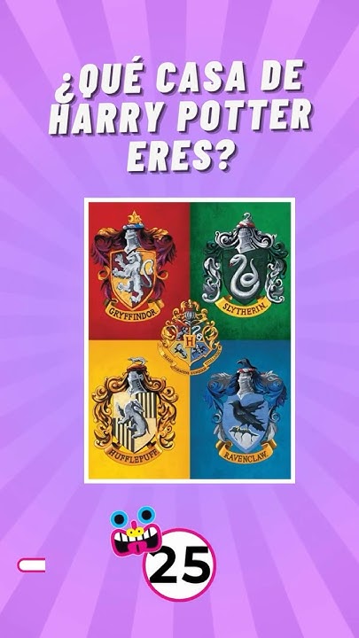 ¿Qué CASA de Harry Potter eres? QUIZ casas Hogwarts rápido. - YouTube