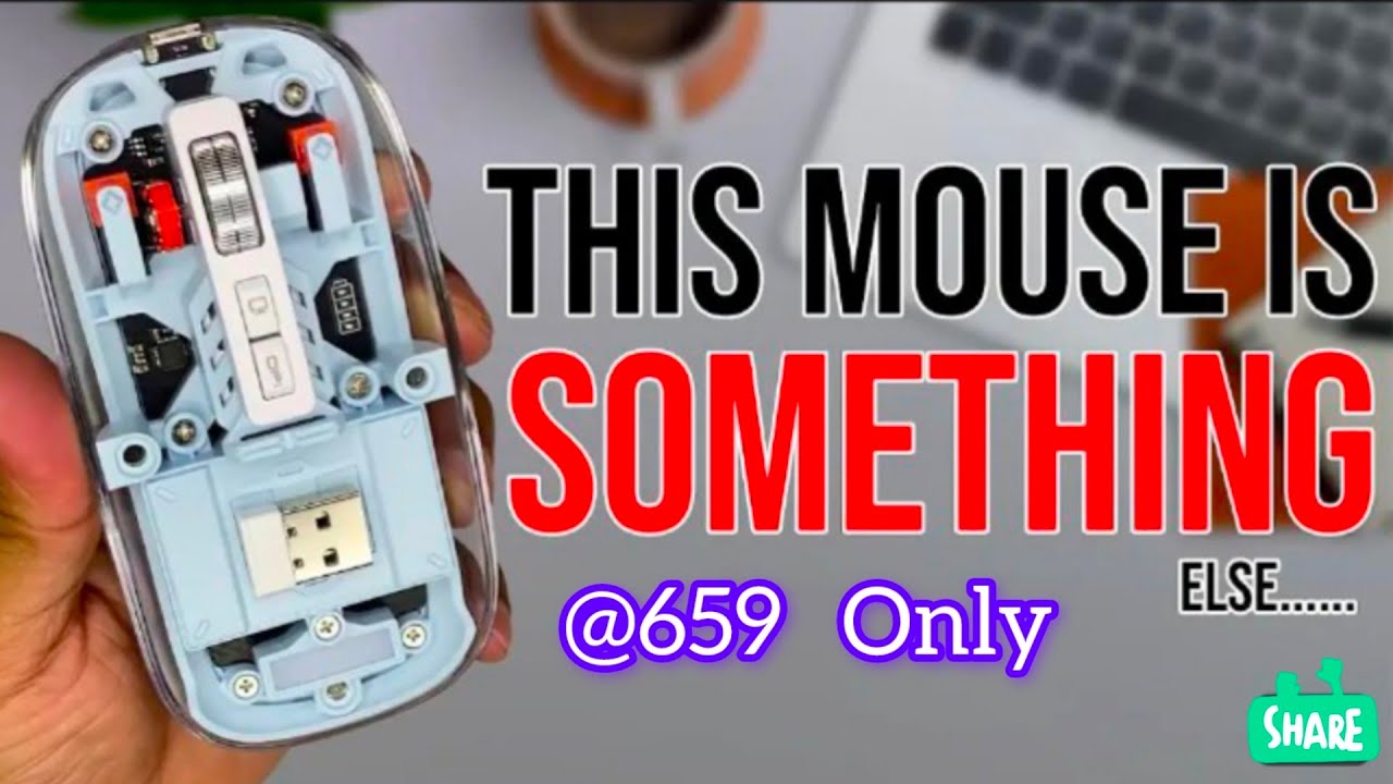 Arctic Fox Pureview Transparent Mouse | Coolest 3 in 1 Mouse Ever - YouTube