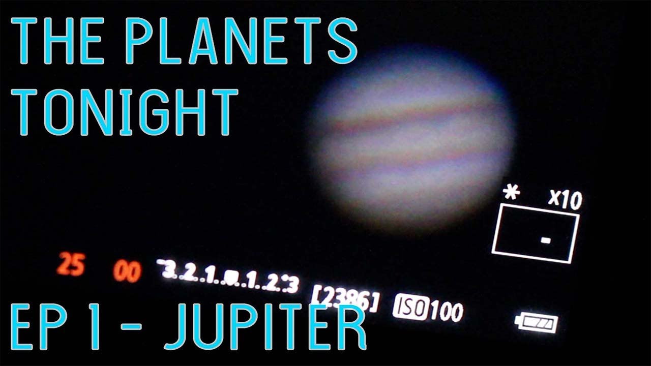 Jupiter Tonight Through 8" Dobsonian - YouTube