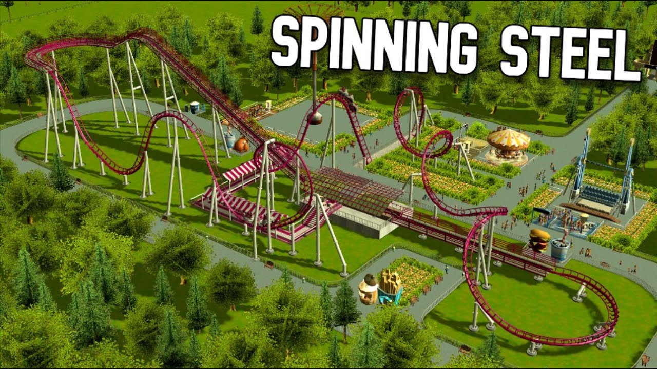 RCT3 Coaster Challenge #50 - Spinning Steel - YouTube