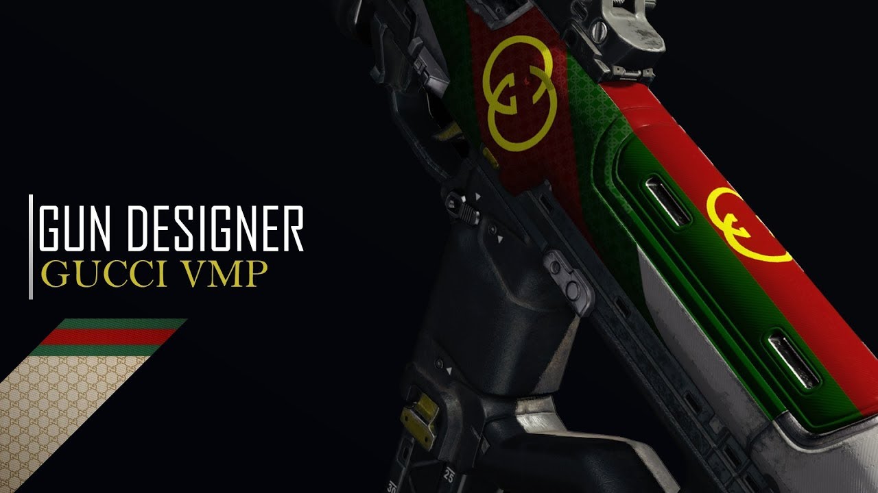 GUCCI VMP Paint job (Speed Art) Black Ops 3 | Gun Designer - YouTube