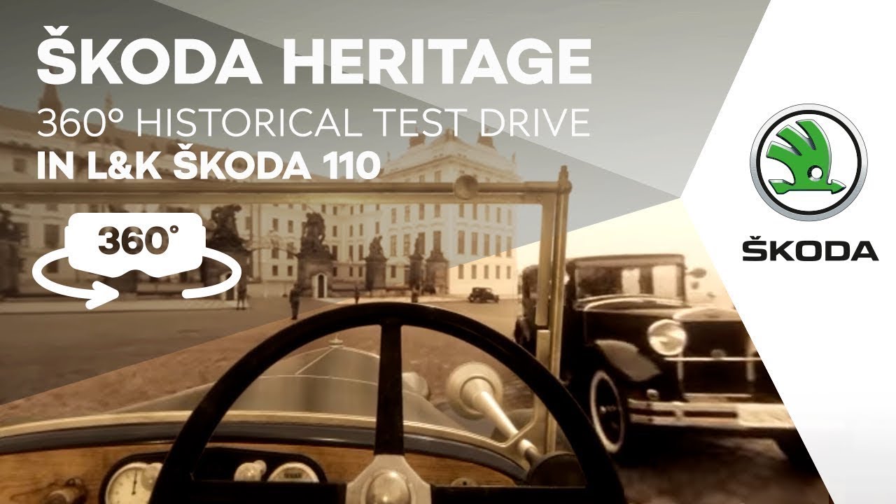 ŠKODA HERITAGE: 360° Historical Test Drive in L&K ŠKODA 110 - YouTube