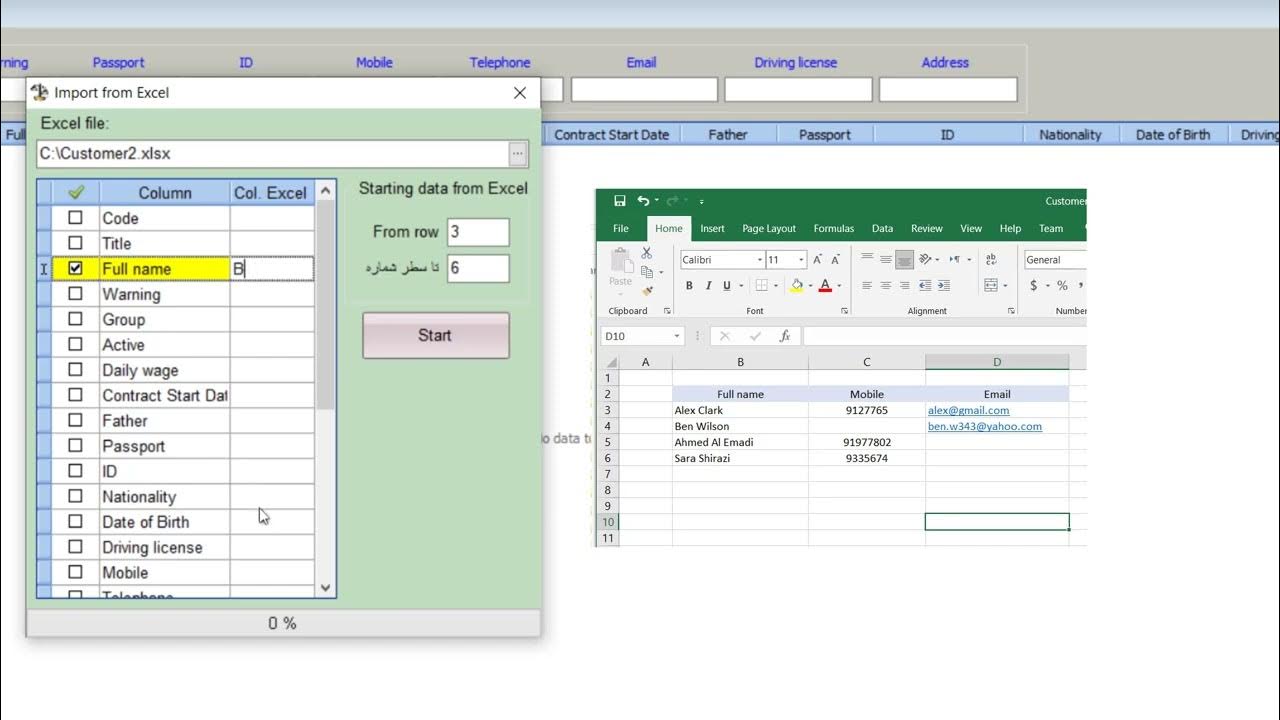 Importing from Excel - YouTube