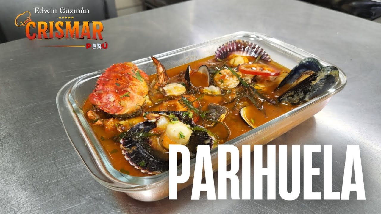 Como preparar una deliciosa PARIHUELA de mariscos facilito / cocina ...