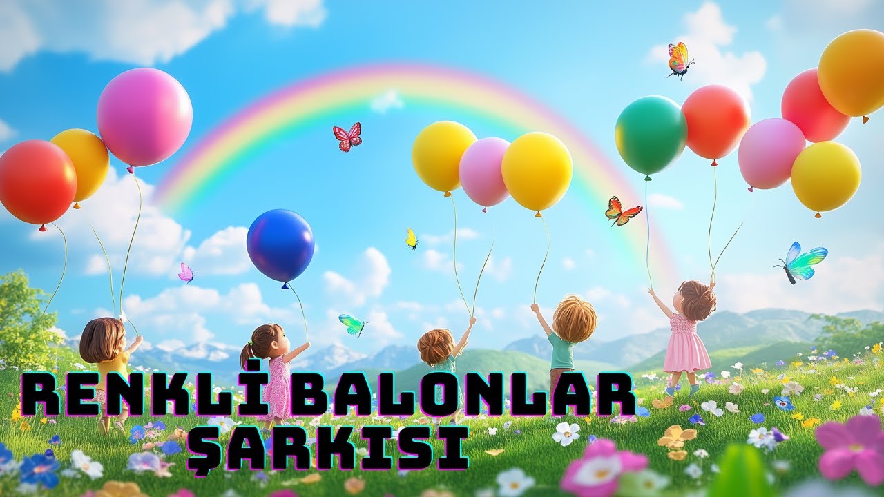 Renkli Balonlar Şarkısı | Çocuklar İçin Eğlenceli Şarkı | Renkler ...