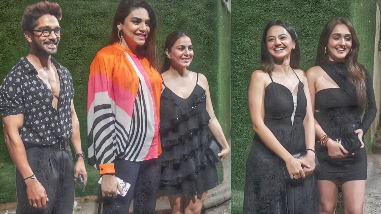 Heli Shah, Shraddha Arya, Anjum Arrives at Neha Adhvik Mahajan 27th ...