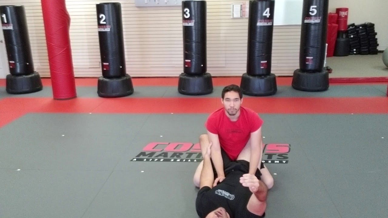 Guard Position Sweep - Scissor Sweep (Cosens Martial Arts) - YouTube