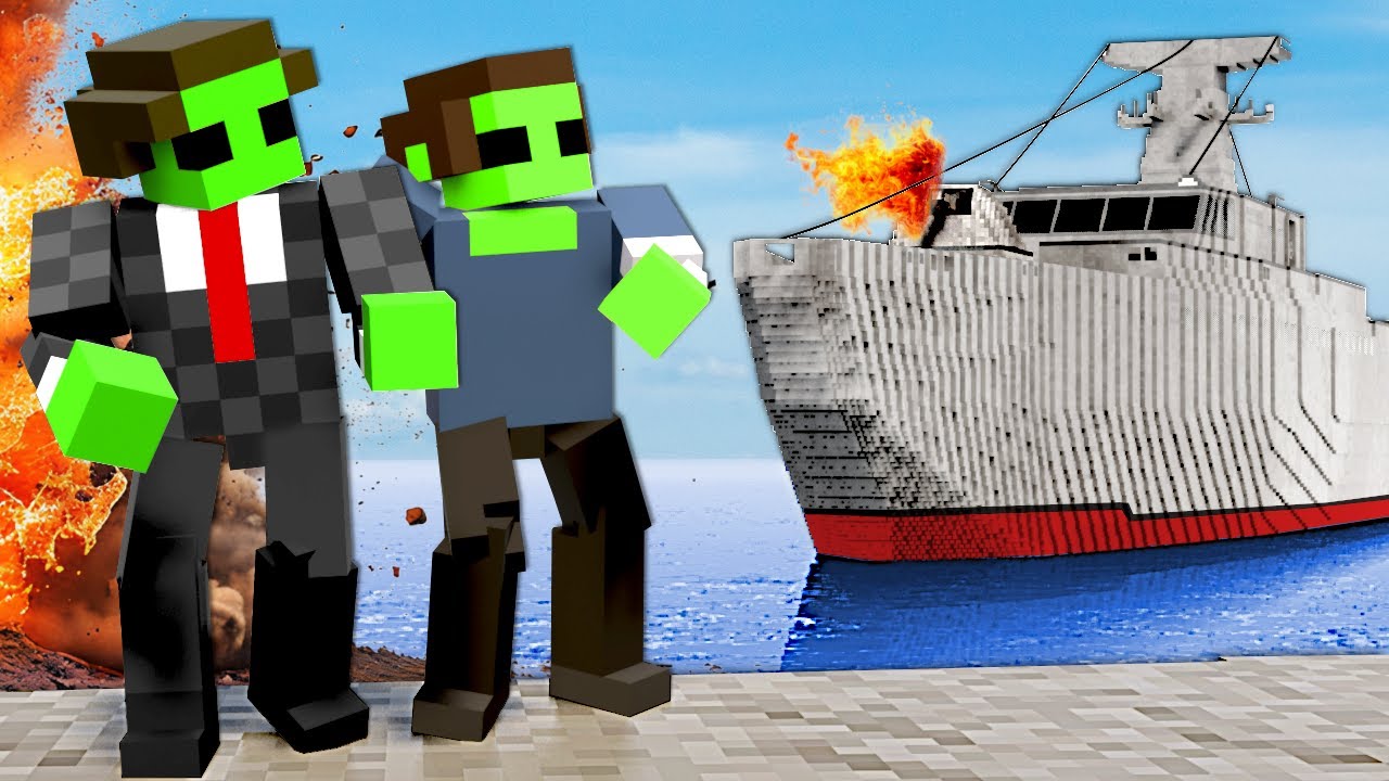 ZOMBIE SURVIVAL ON WARSHIP! (Teardown) - YouTube
