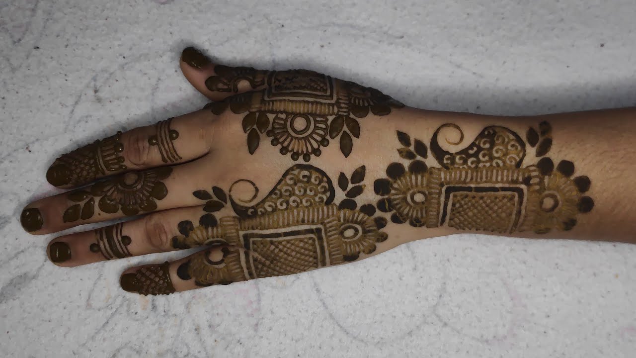 New unique mahandi design | stylish and beutiful mahandi design | back ...