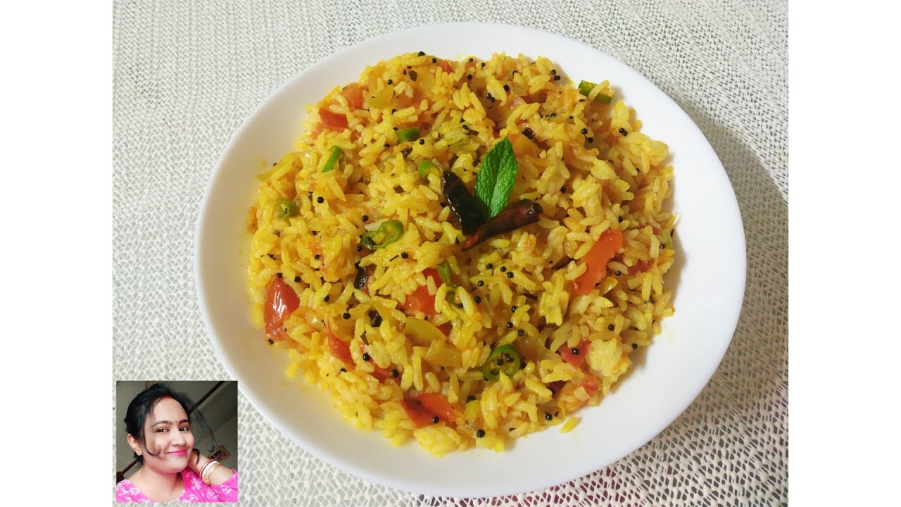 Tomato Rice Recipe | How To Make Quick And Tasty Rice | Lunch Box ...