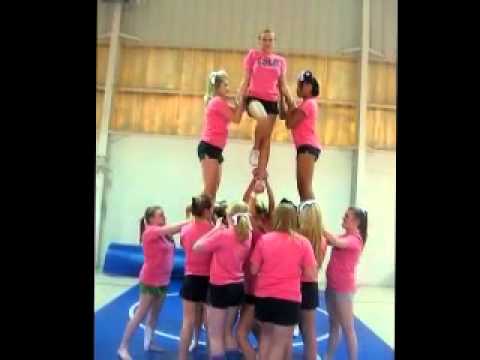 Amazing cheer stunt - YouTube
