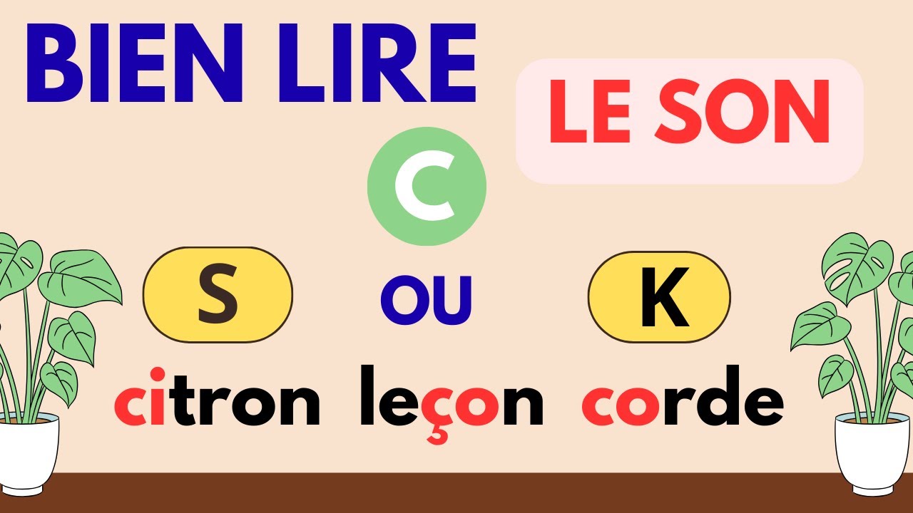 la lettre c : s ou k - comment lire la lettre c - lecture facile pour ...
