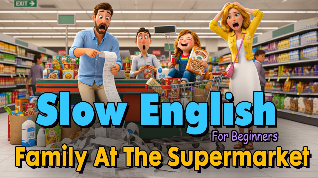 A Fun Supermarket Day | Easy English Listening Story for Beginners (A2 ...