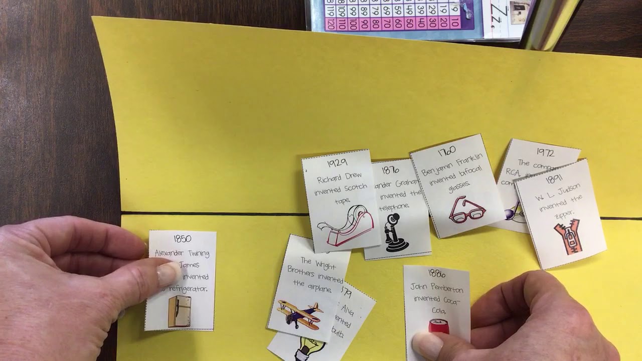 Instructions for Inventions Timeline - YouTube
