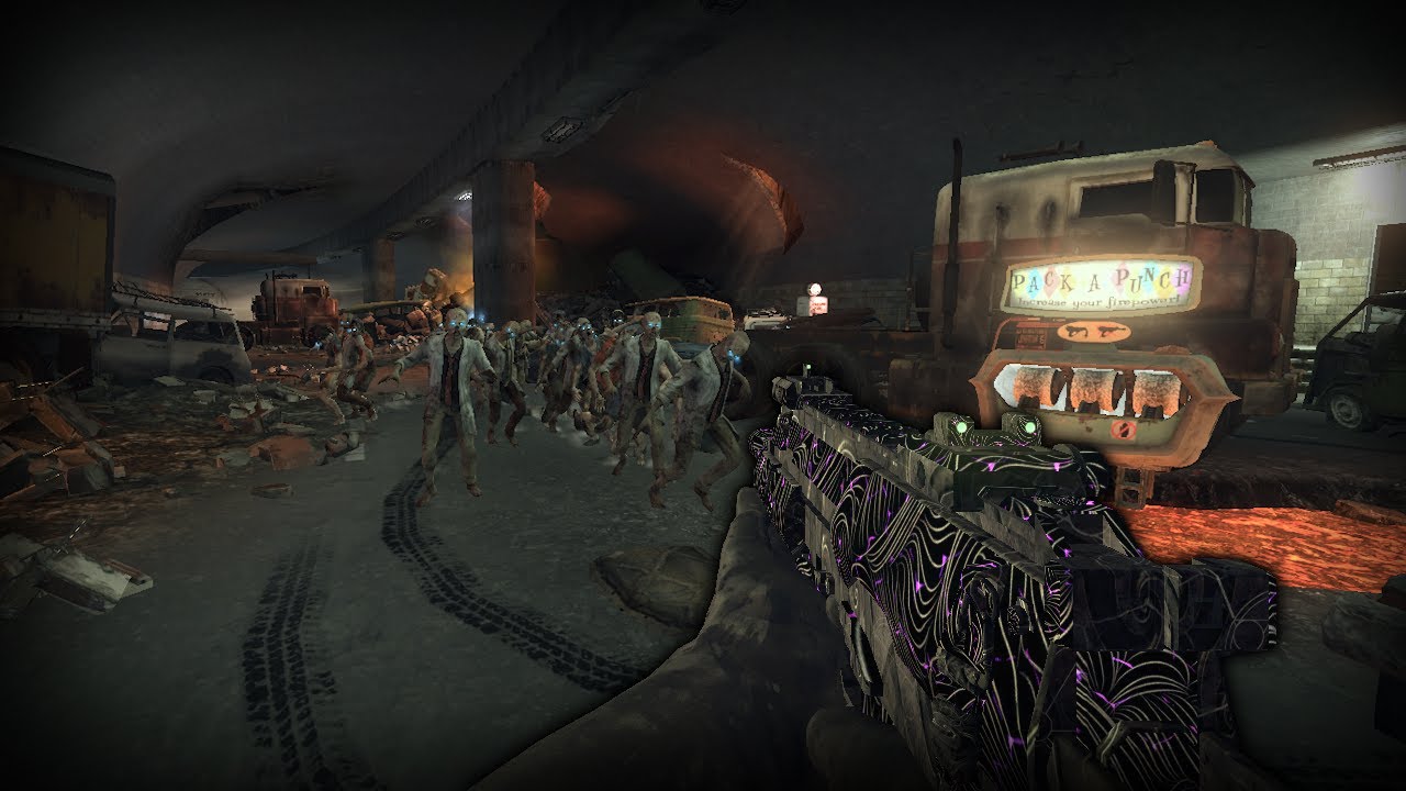 BO2 Reimagined: Tunnel Survival Map - COD BO2 Modded Zombies - YouTube