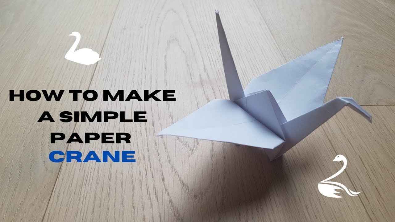 Come realizzare una semplice gru di carta - Origami Facili - YouTube