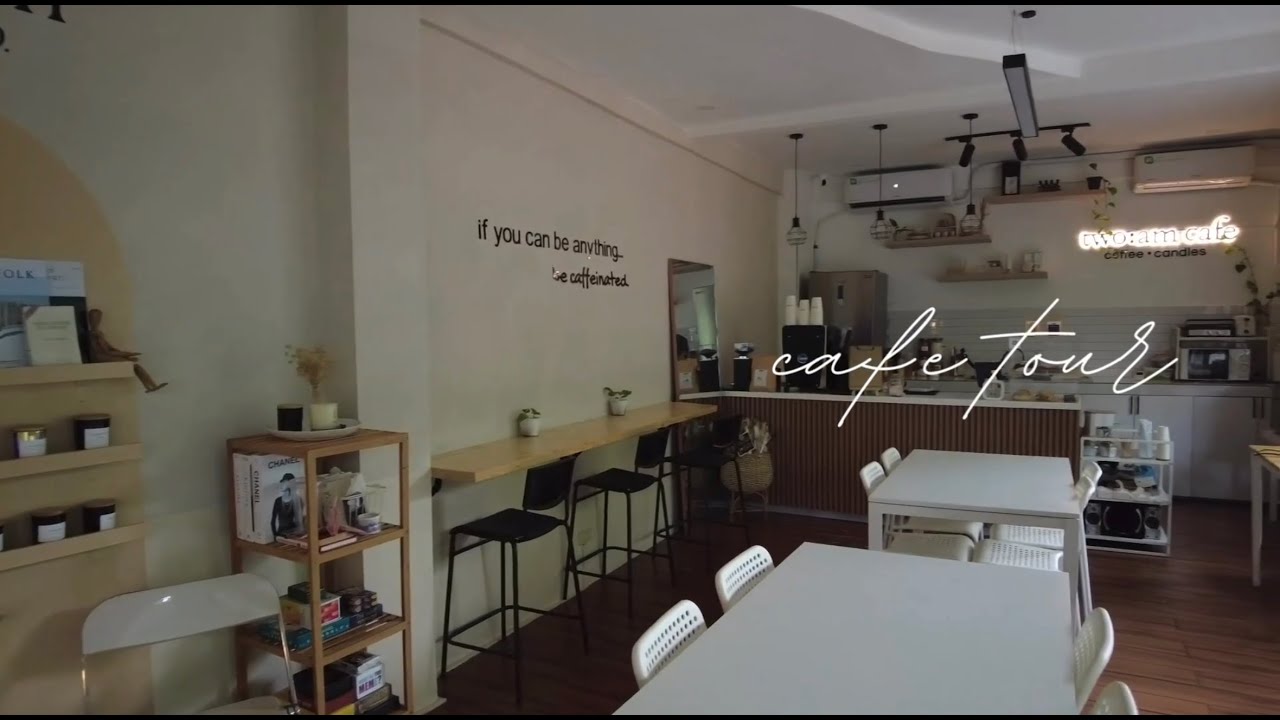 minimalist cafe tour — two:am cafe | bacoor, cavite - YouTube