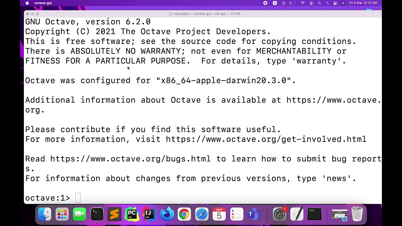Install Octave Using Terminal In Mac YouTube Install Octave Using Terminal In Mac YouTube
