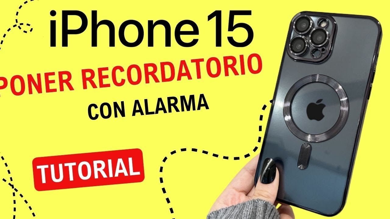 Como poner alarma a un recordatorio en iPhone 15 Pro Max - YouTube