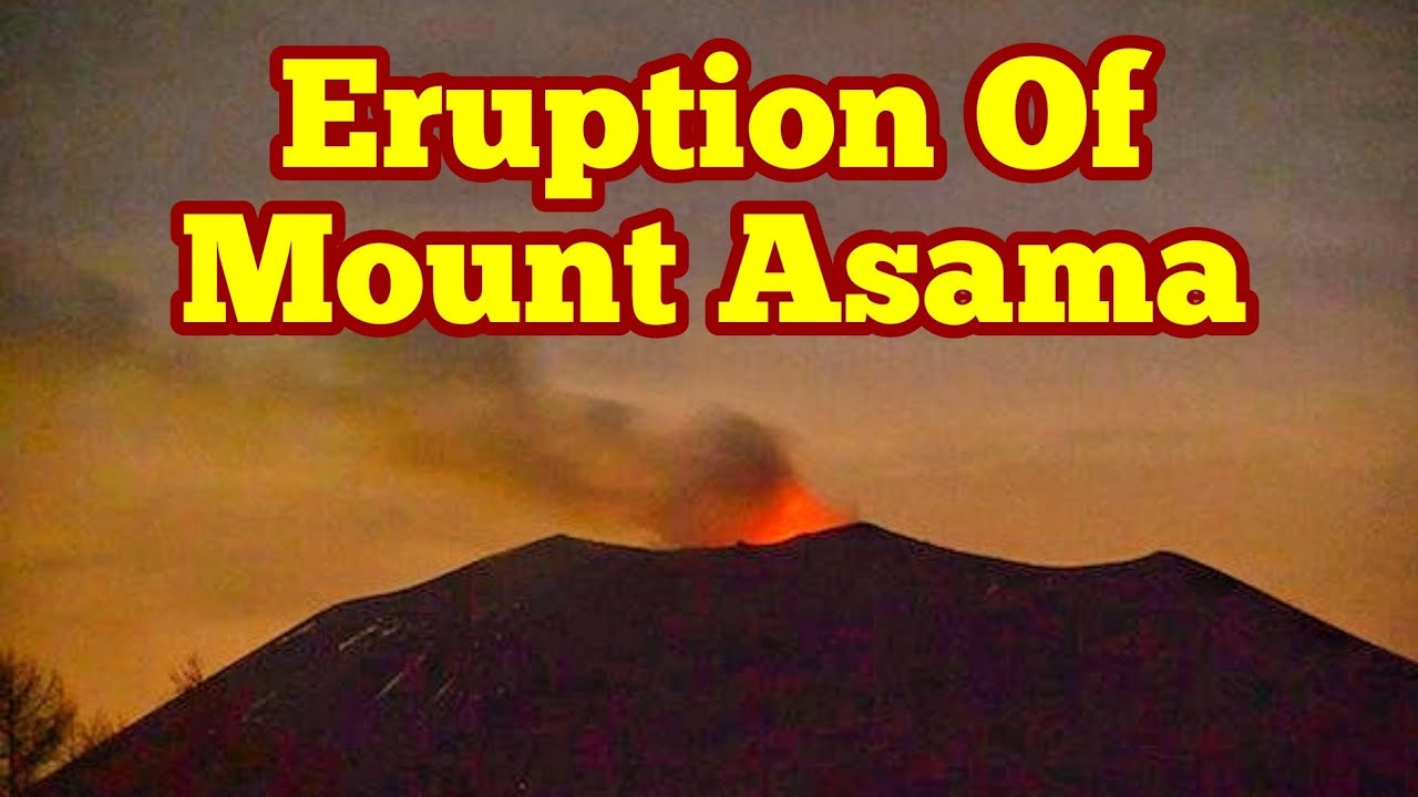 Mount Asama Eruption, Honshu Island, Japan, Indo-Pacific Ring Of Fire ...