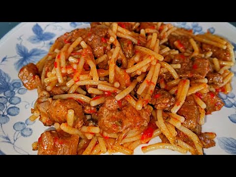 Fideos con Carne de Ternera - mmm... Deliciosos (A mi manera) - YouTube
