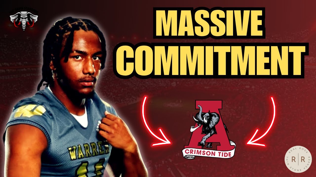 MASSIVE 2026 Commit! 3-Star DL JJ Finch Chooses Alabama! - YouTube