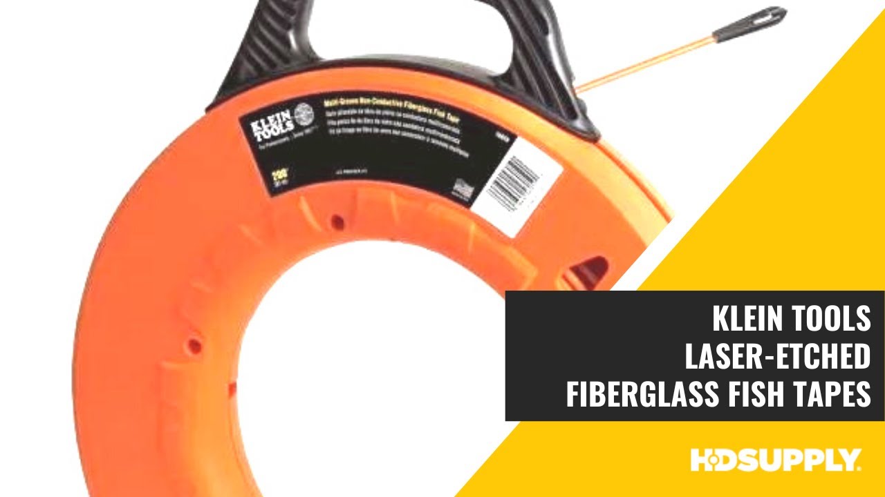 Klein Tools Laser-etched Fiberglass Fish Tapes | HD Supply - YouTube