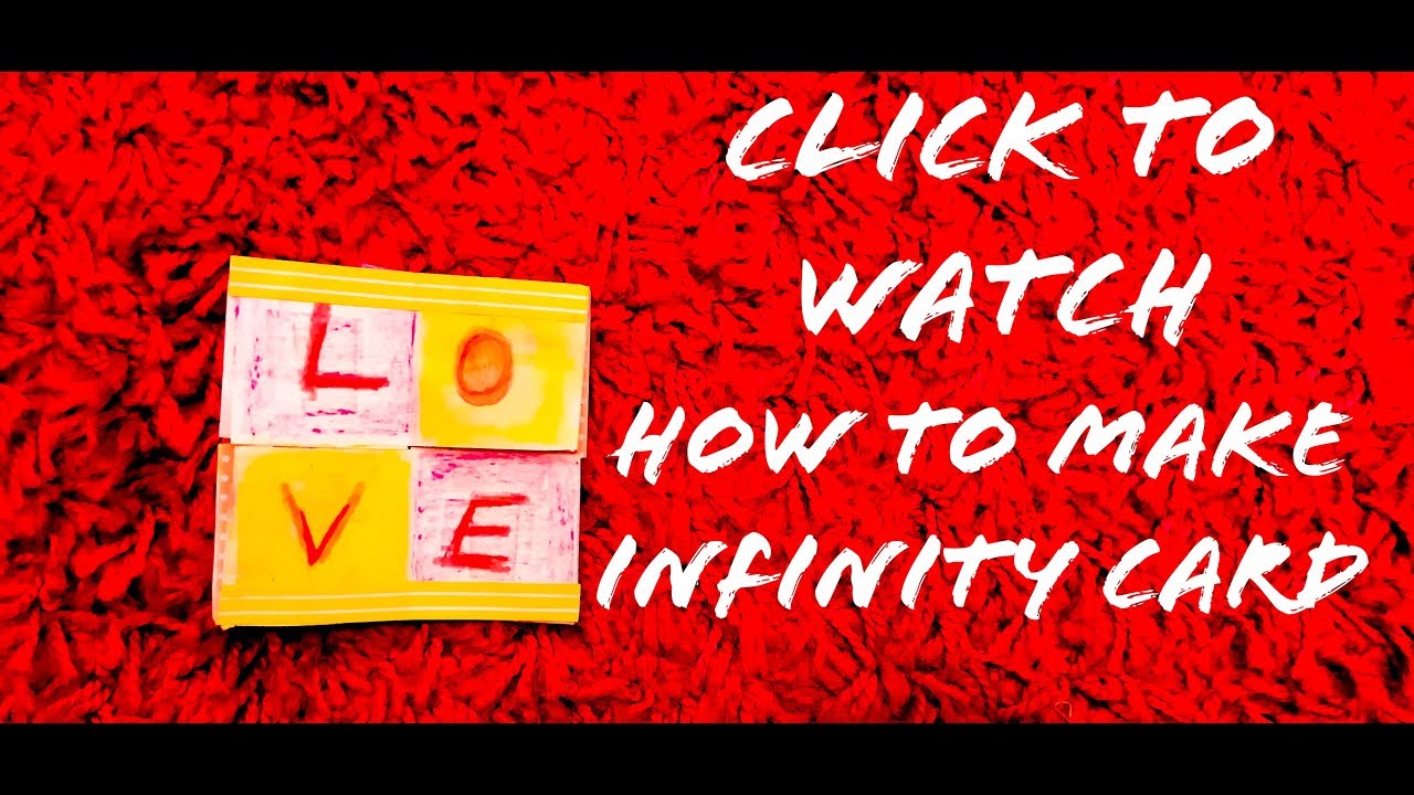 HOW TO MAKE SUPER EASY INFINITY CARD, DIY NEVER ENDING CARD - YouTube