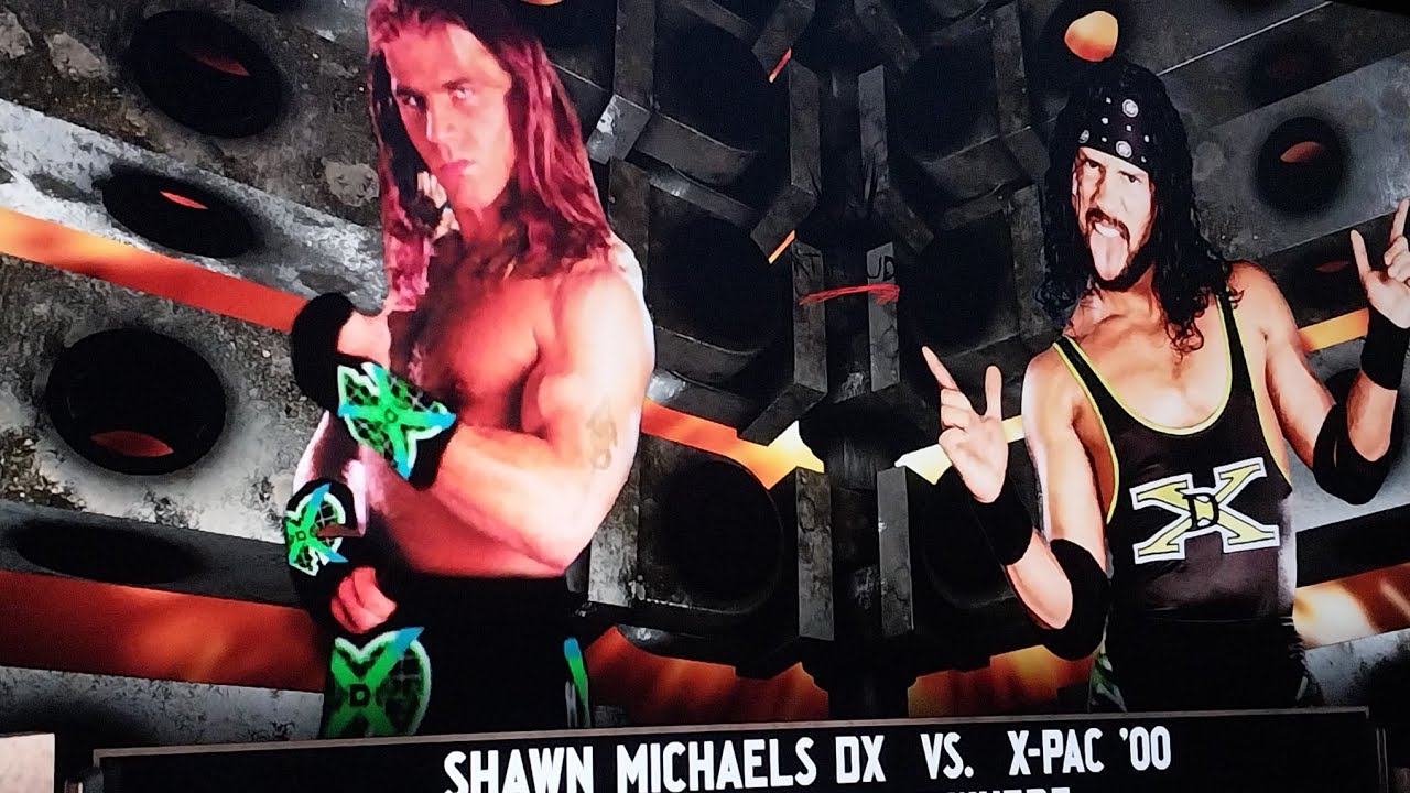 WWE 2K24 Shawn Michaels vs X-pac falls count anywhere #shawnmichaels # ...