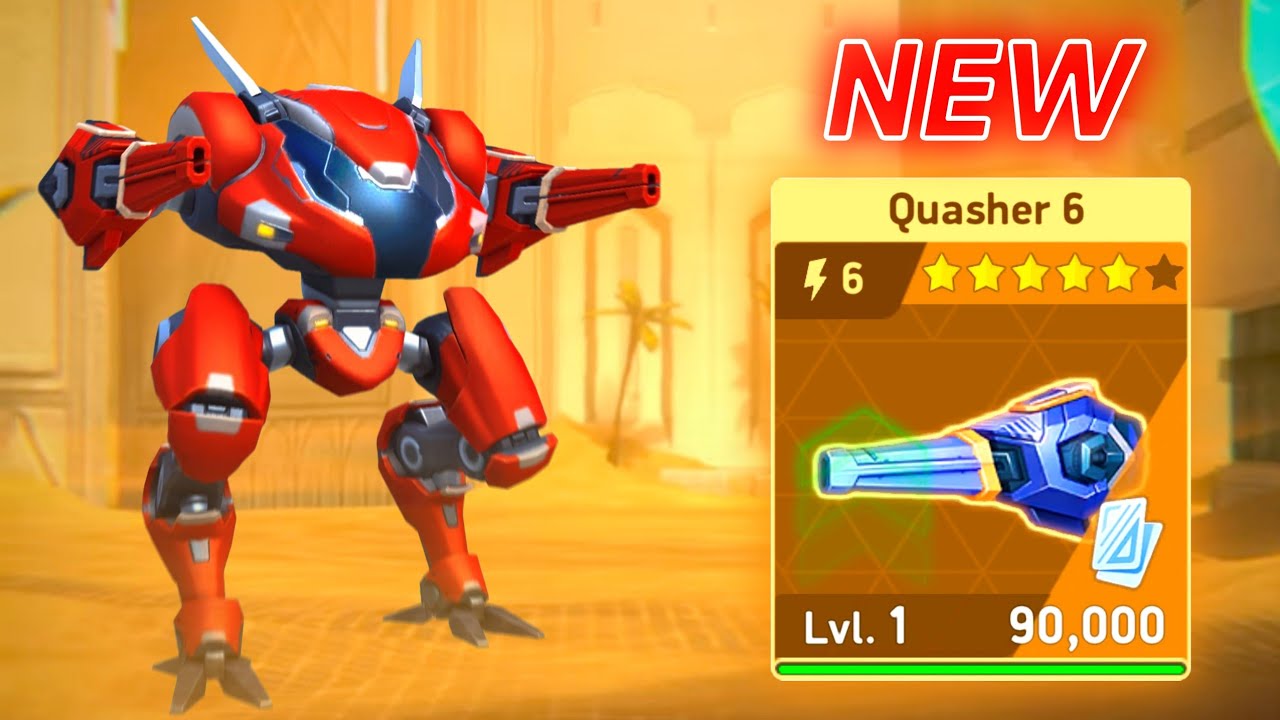 New Weapon QUASHER 6 with Lancer - Mech Arena - YouTube