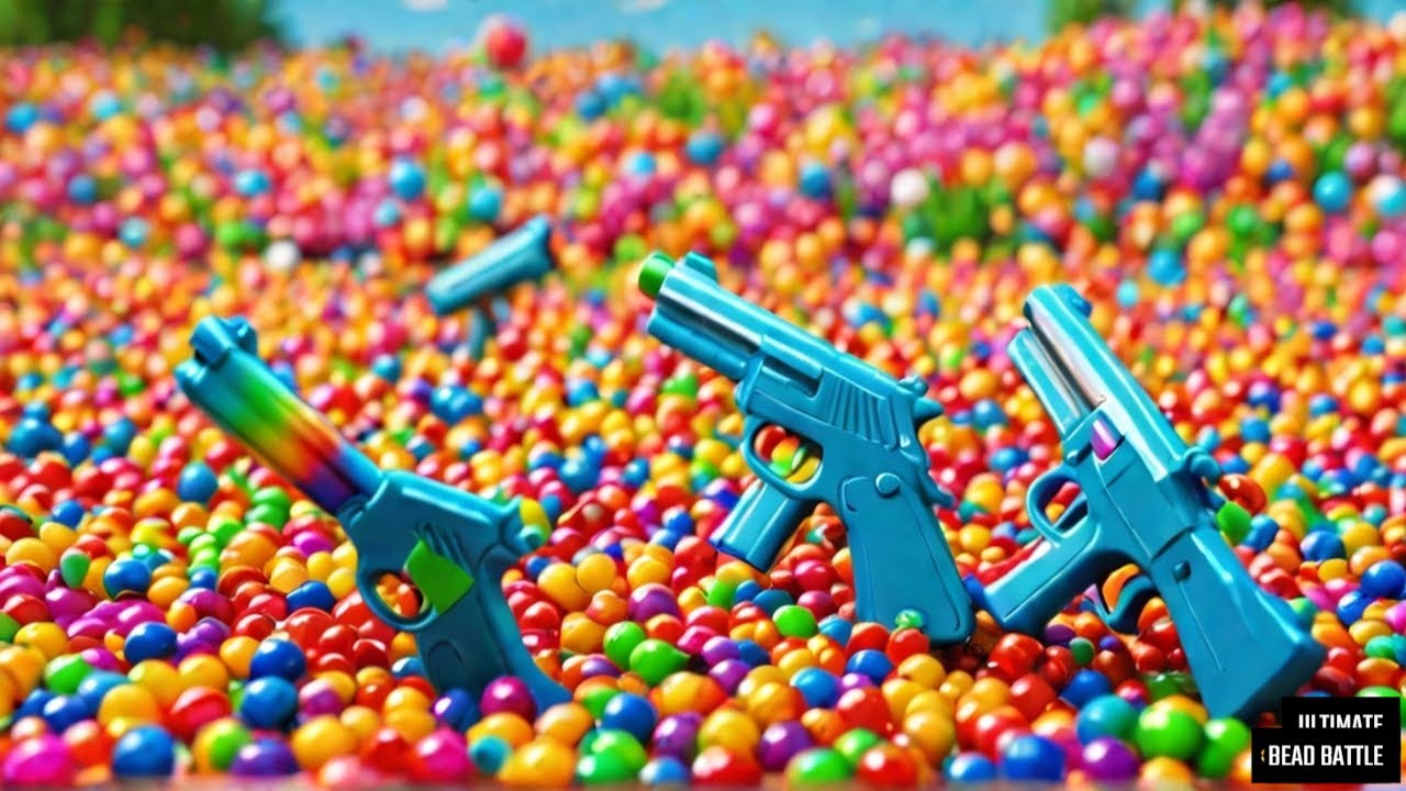 Box of Bead Guns - Toy Rifles and Airsoft Guns - YouTube