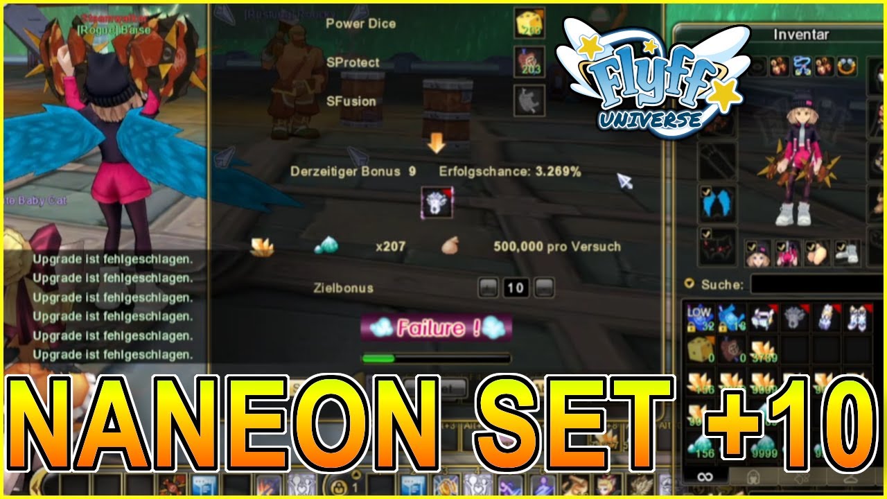 Flyff Universe - Naneon Set +10 Upgrade (135 Jester) - YouTube