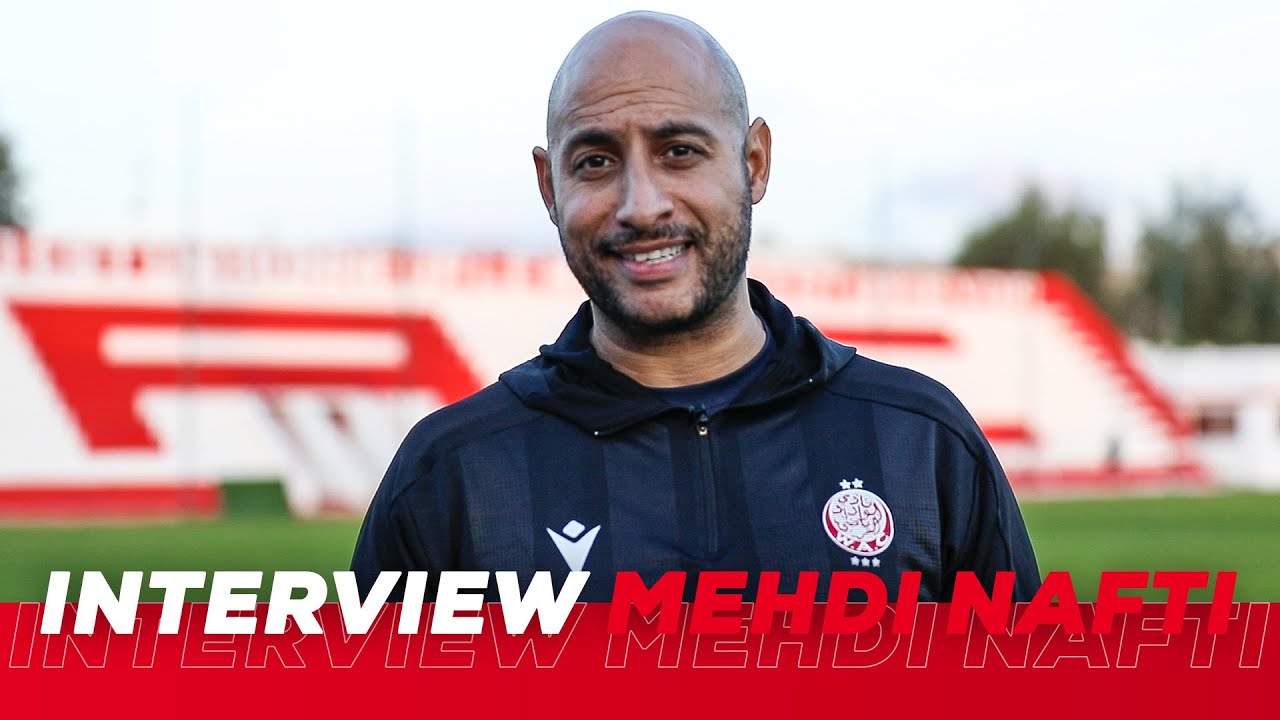 Mehdi Nafti's first interview as Wydad Head Coach! - YouTube