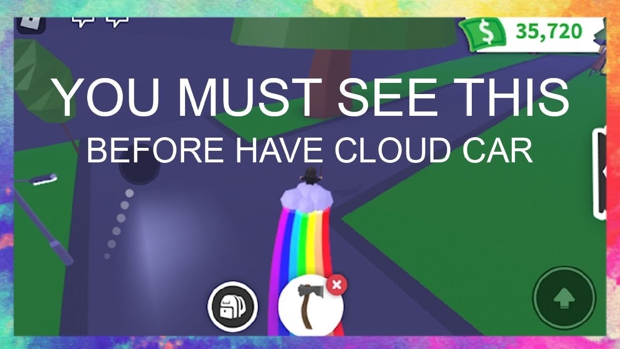 how to use CLOUD CAR - adopt me roblox - YouTube