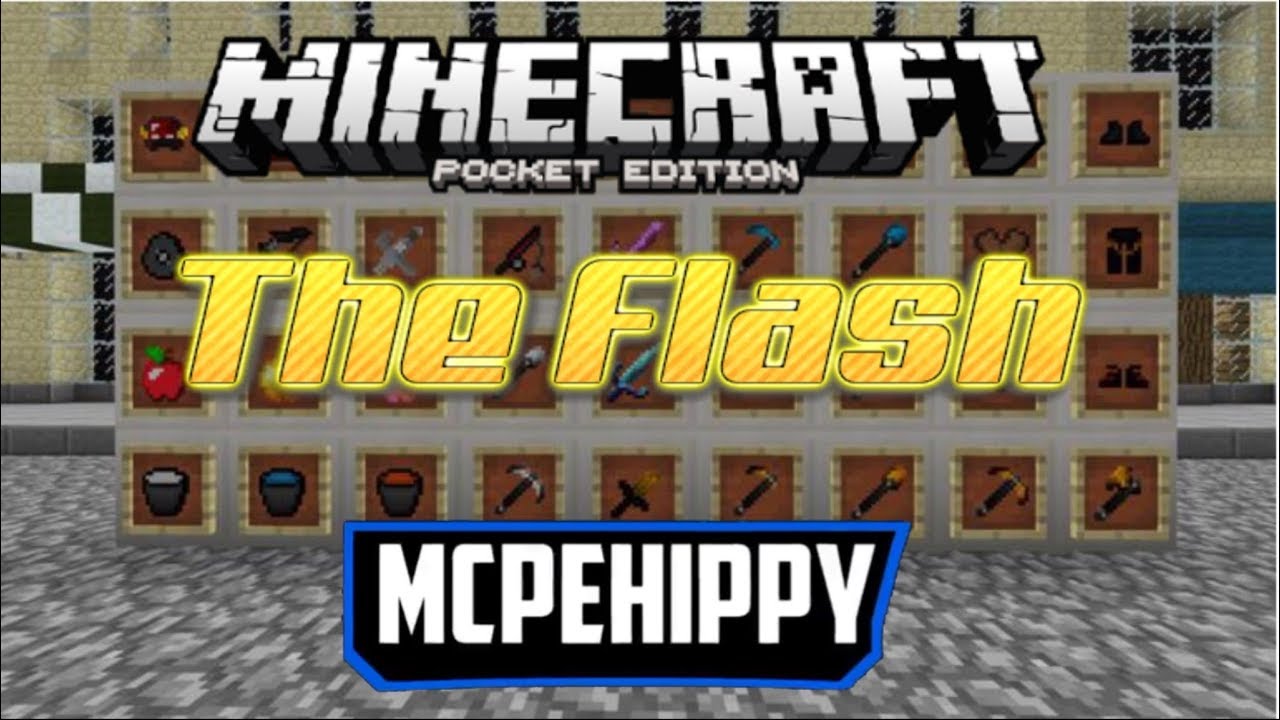 The Flash In MCPE?!?! | Minecraft Add-on - YouTube