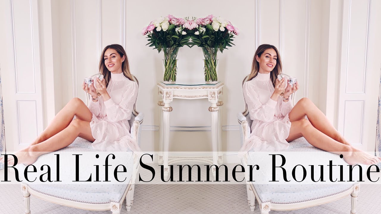 REAL LIFE SUMMER BEAUTY ROUTINE | Lydia Elise Millen - YouTube