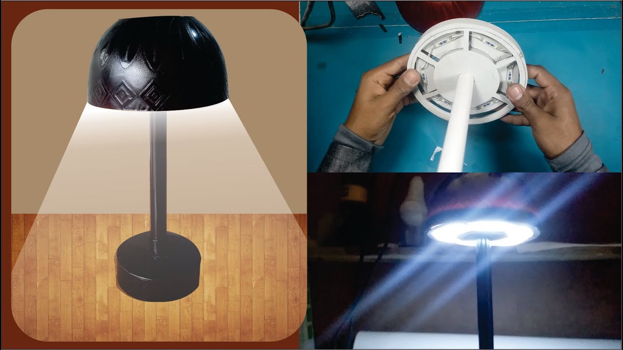 how to make fancy table lamp from pvc pip(2)| pvc pipe decoration ideas ...