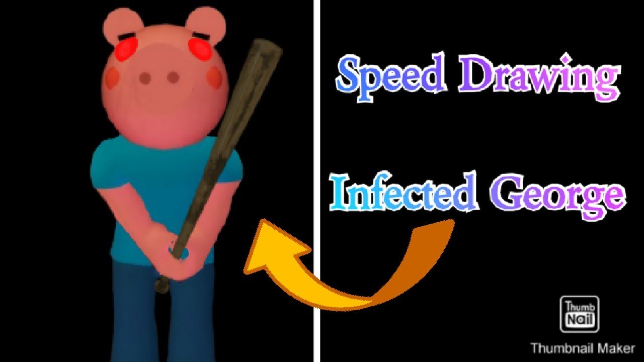 Speed Drawing Infected George (Roblox Piggy) - YouTube