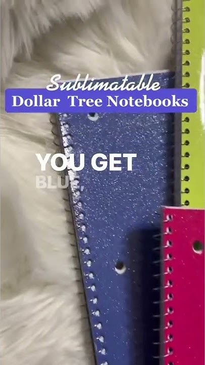 Sublimatable Dollar Tree Notebooks! - YouTube