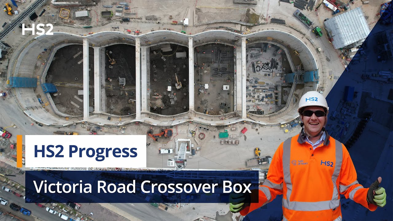HS2 Super Structure | Victoria Road Crossover Box - YouTube