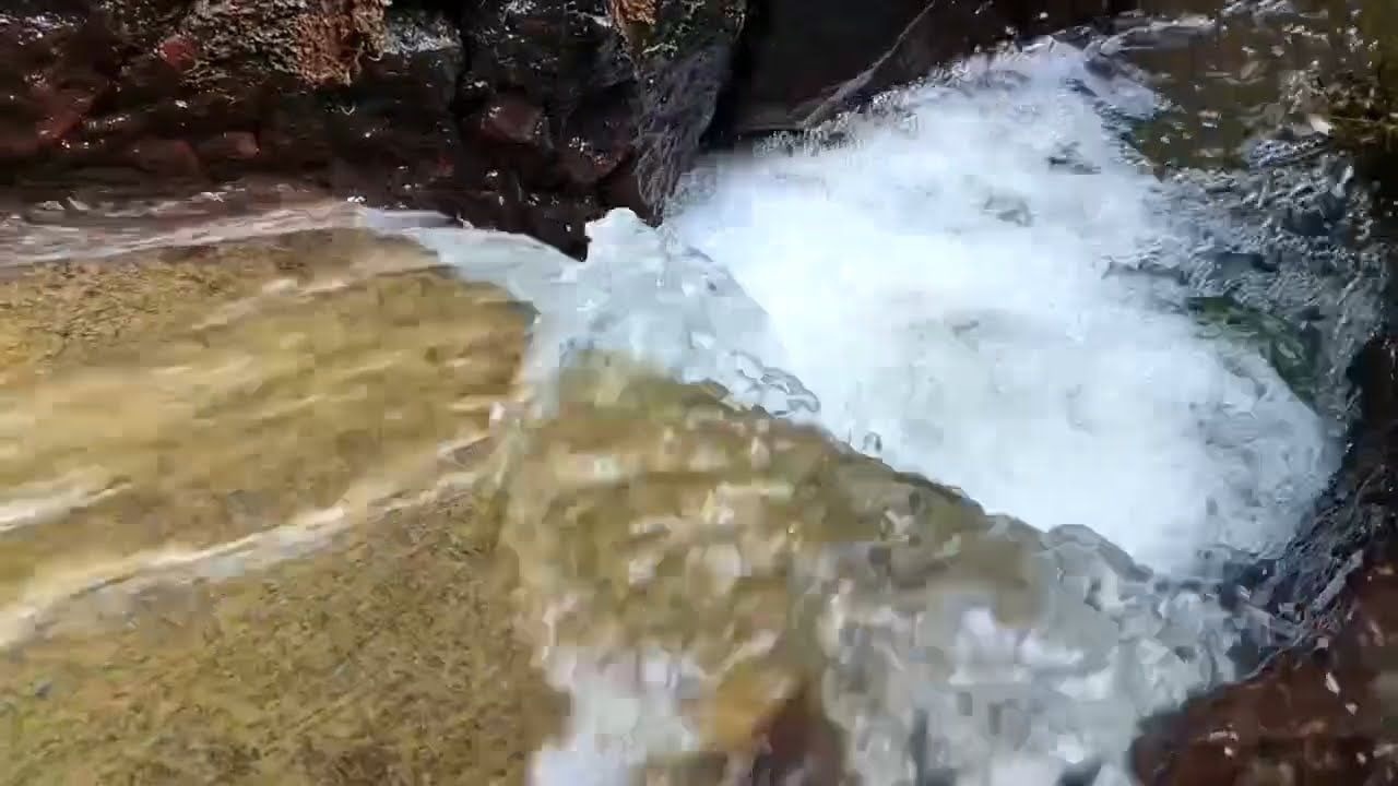 Relaxing River Sound Water sound waterfall 24/7 for stress relief for ...