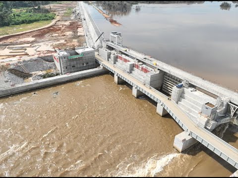 Mise en eau du barrage principal de Nachtigal, au Cameroun 🇨🇲