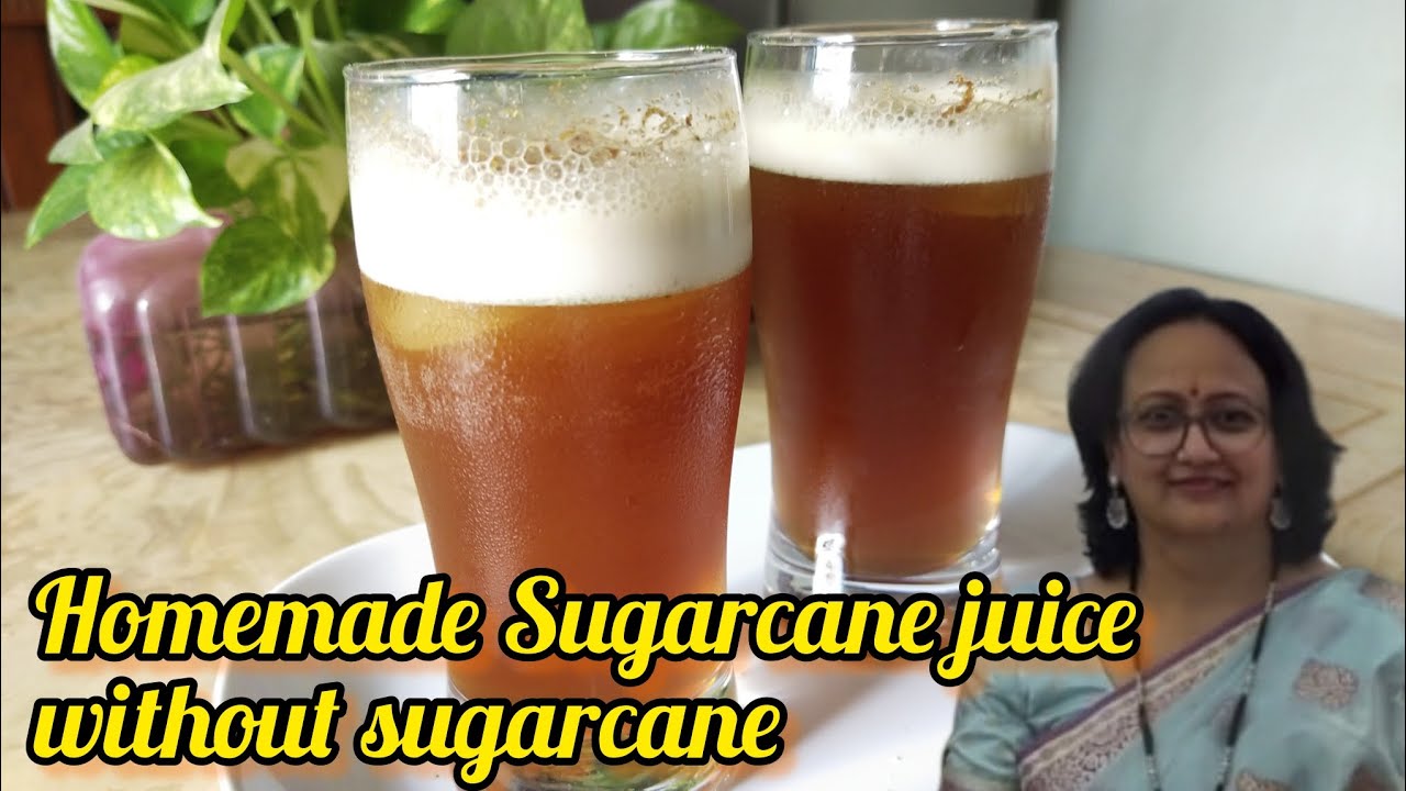 Homemade Sugarcane juice Without Sugarcane, Just in 5 minutes| Ganne ka ...