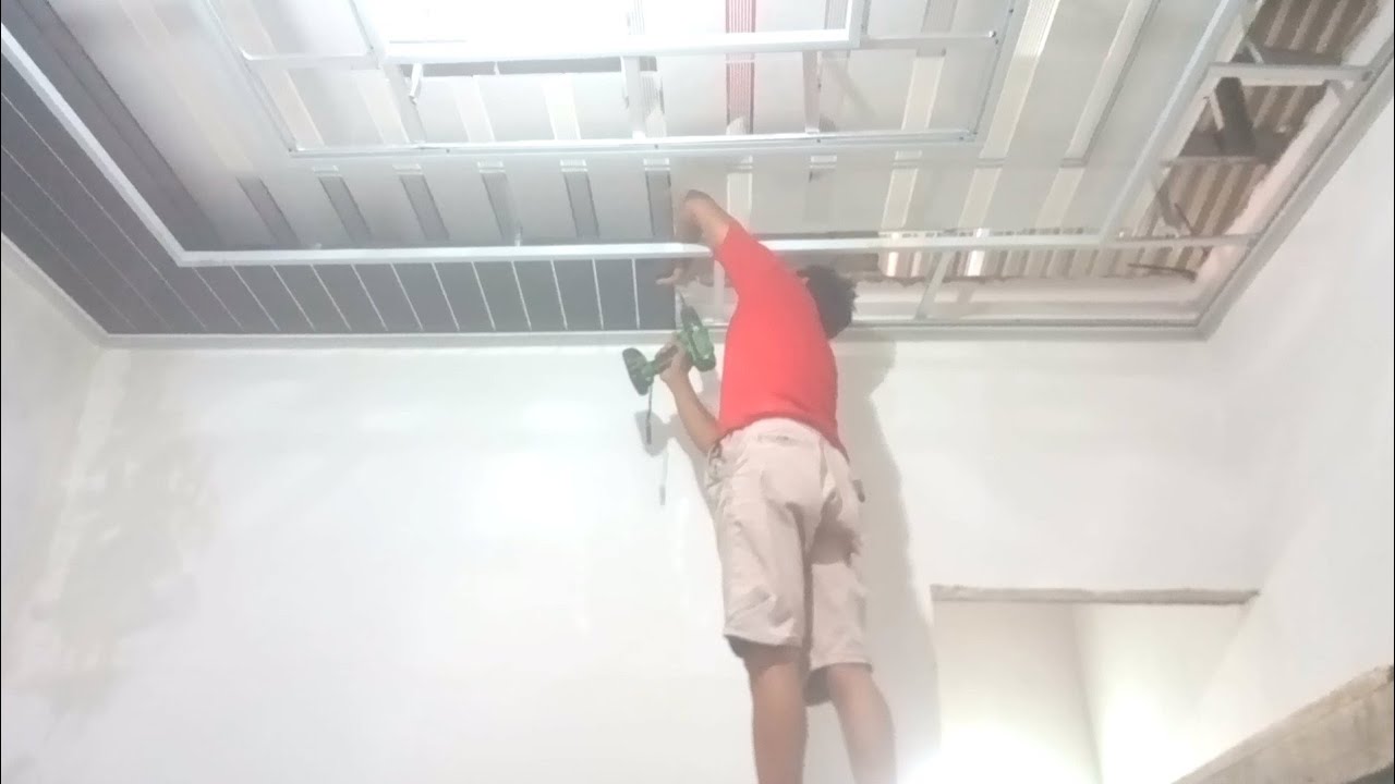🔴 pemasangan plafon PVC yang bagus dari awal sampai selesai - YouTube