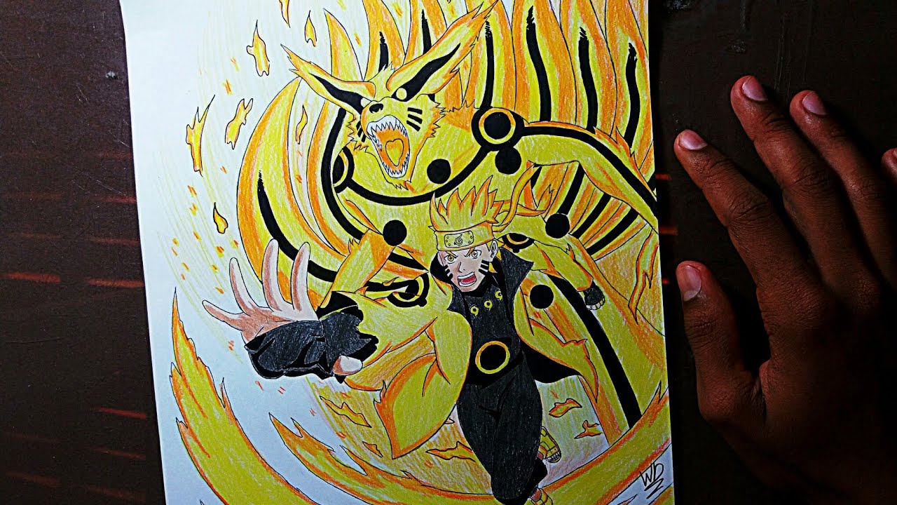 Speed Drawing - Naruto Modo Kurama ( Naruto ) - YouTube