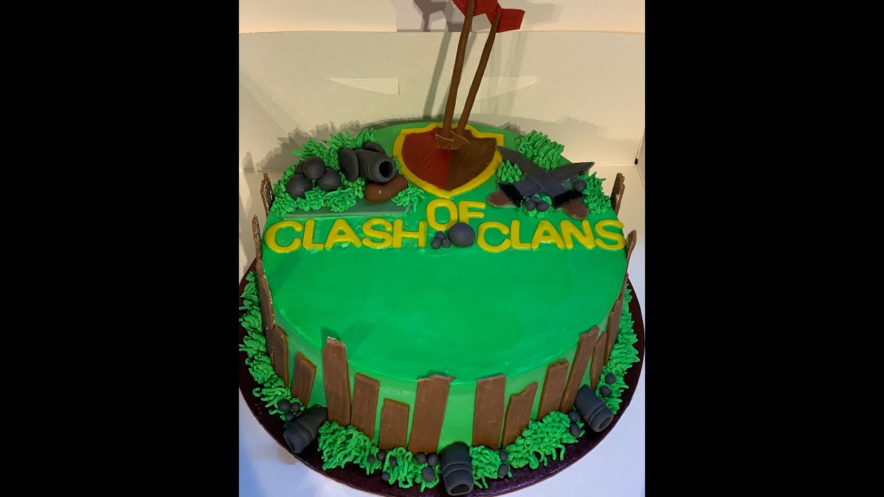 Clash of Clans cake || Ranjana bakes and cooks - YouTube