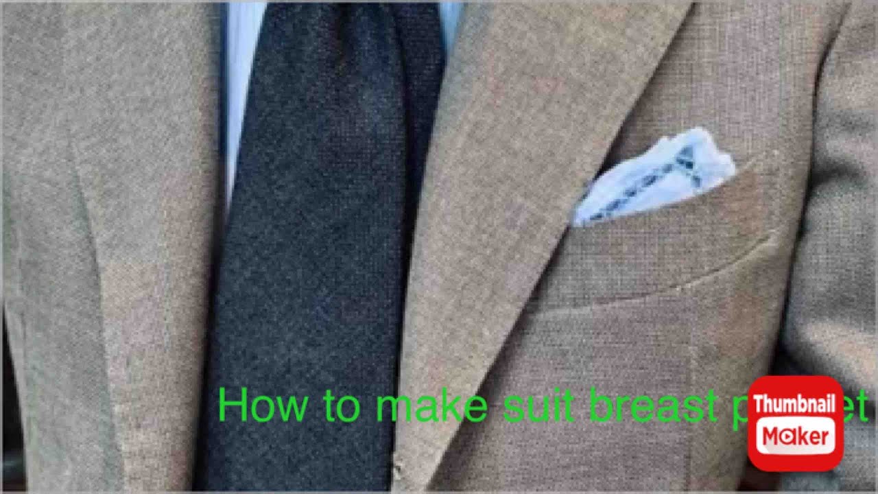 How to Make a chest pocket how to stitch a suit breast pocket suit welt ...