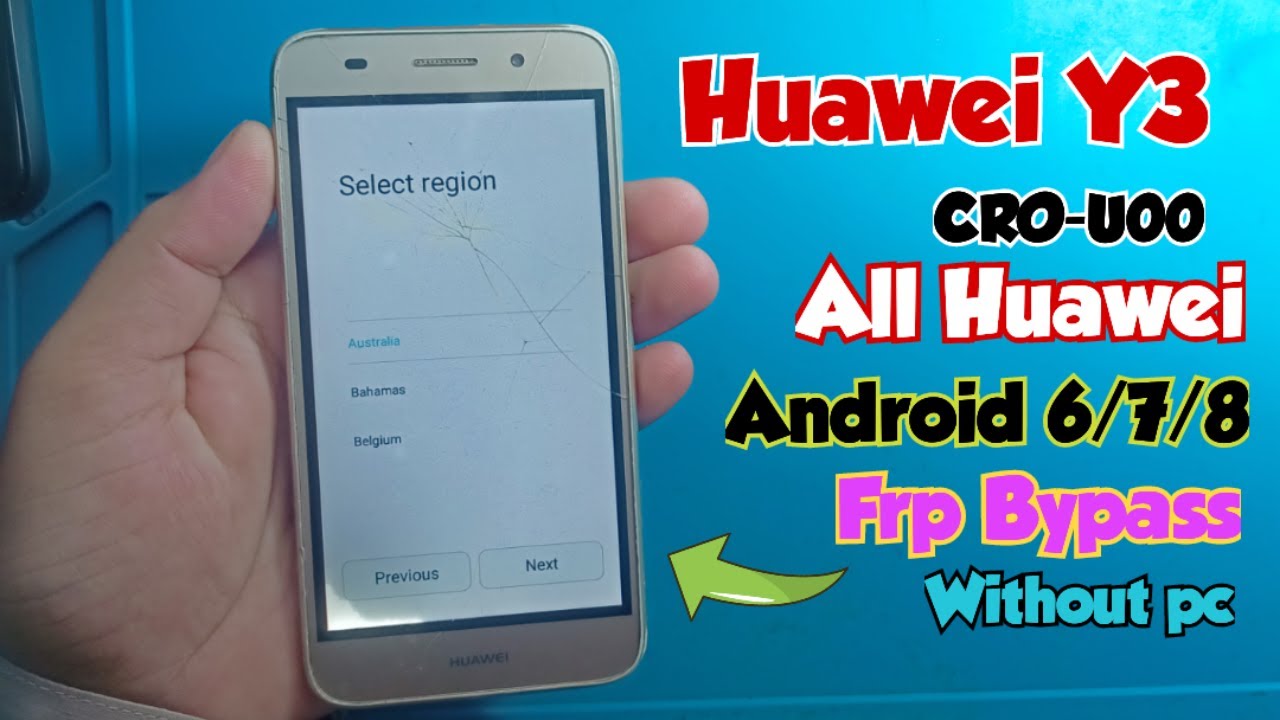 Huawei Y3 (CRO_U00) Frp bypass 2024 | Huawei cro u00 google account ...